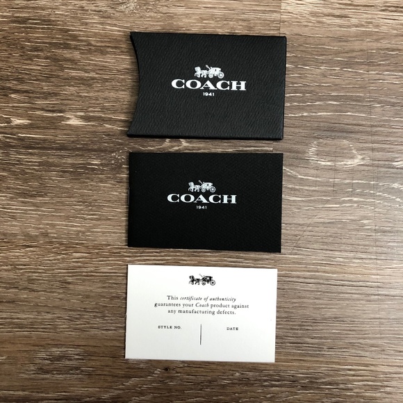 Coach | Other | Coach Certificate Of Authenticity | Poshmark